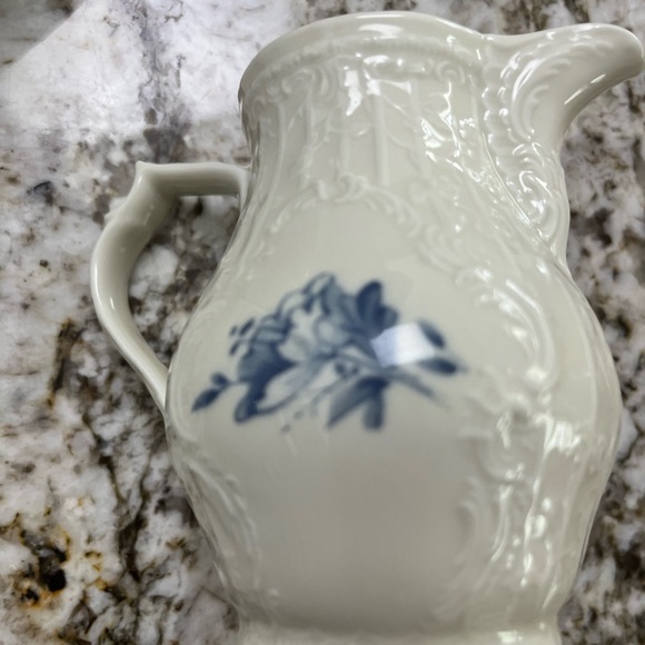 Rosenthal | Dining | Rosenthal Creamer With Blue Floral Design | Poshmark